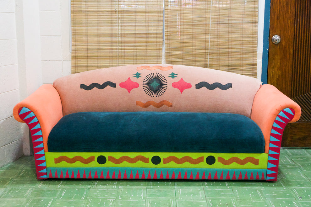 Sunsets on The Greek Isle Art Sofa – Studio Siriusdan
